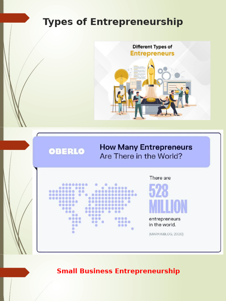 Types of Entrepreneurship Explained | PDF