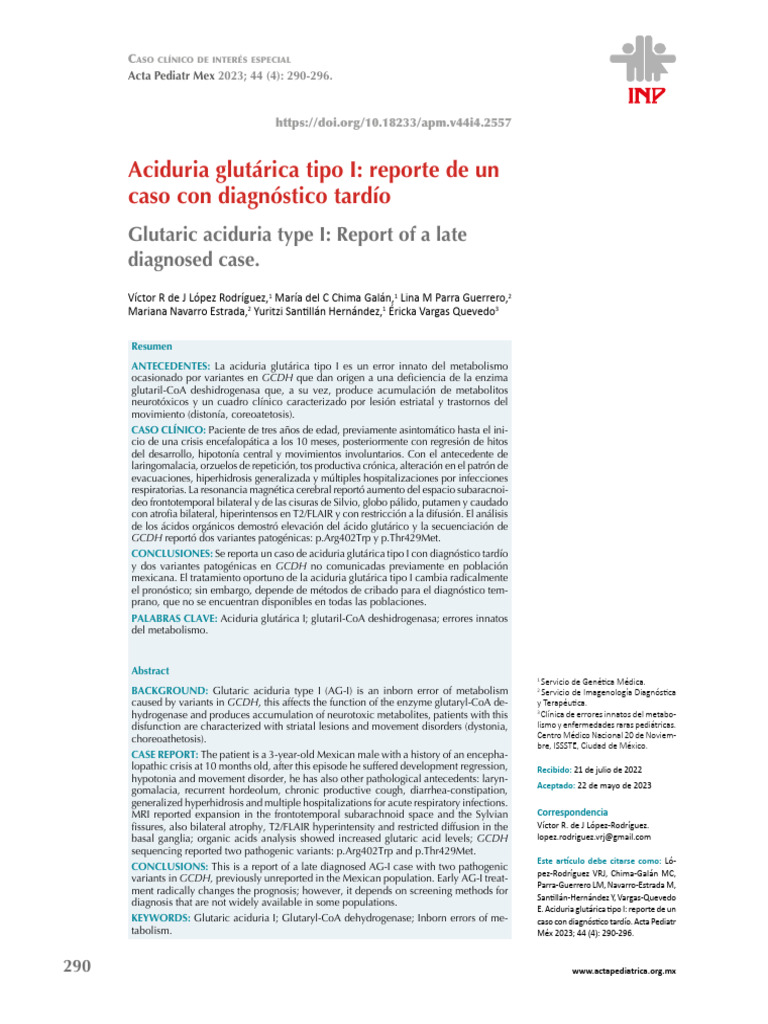 2557-Texto del artículo-14073-2-10-20230811 | PDF | Diagnostico medico | Triptófano