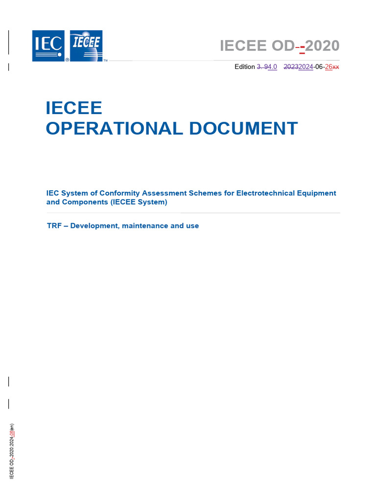 IECEE OD-2020 TRF Guidelines 2024 | PDF | International ...