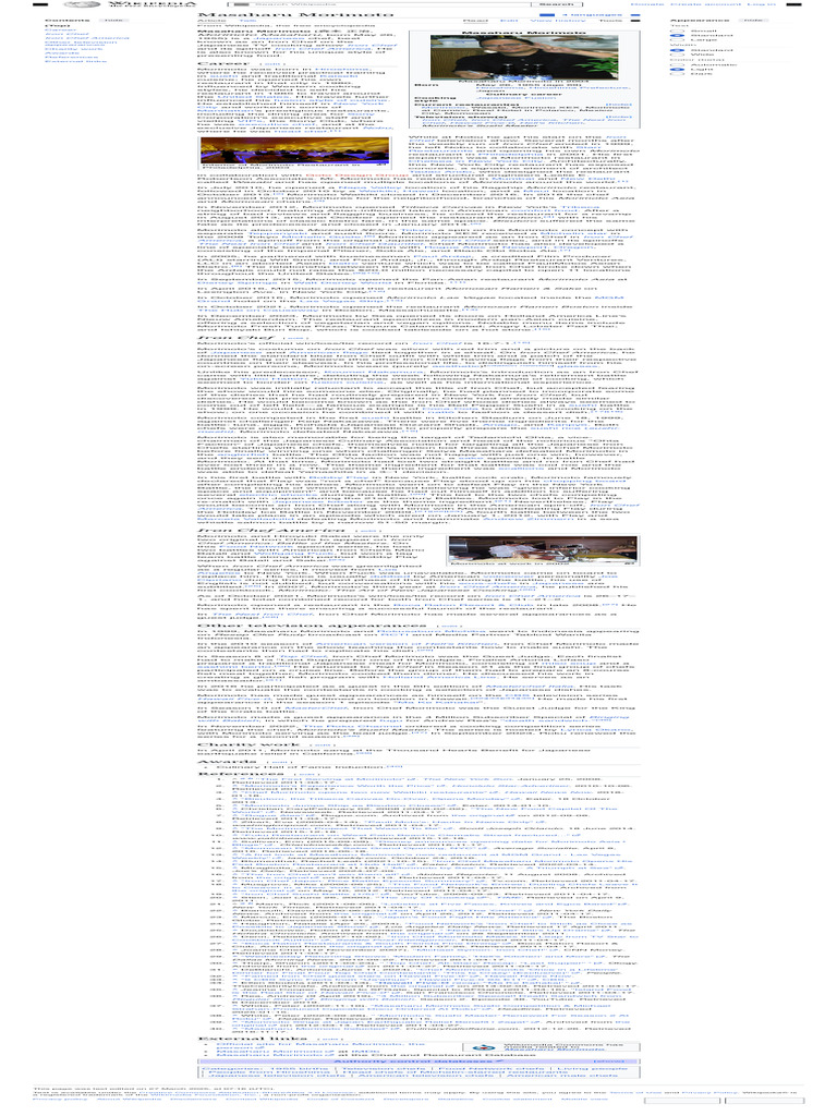 Masaharu Morimoto - Wikipedia | PDF | Cooking