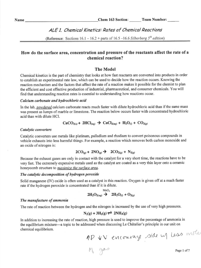 Kinetics From AP Site Key | PDF