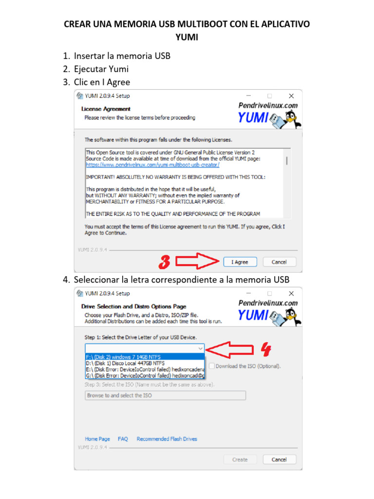 5. Crear Una Memoria Usb Multiboot Con El Aplicativo Yumi | PDF