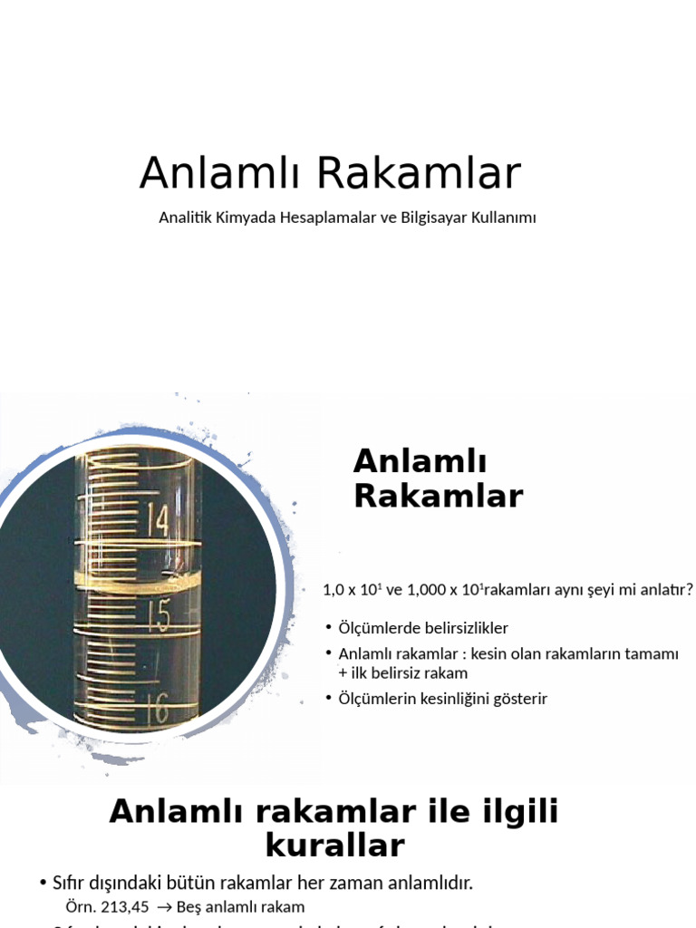Anlamlı Rakamlar | PDF