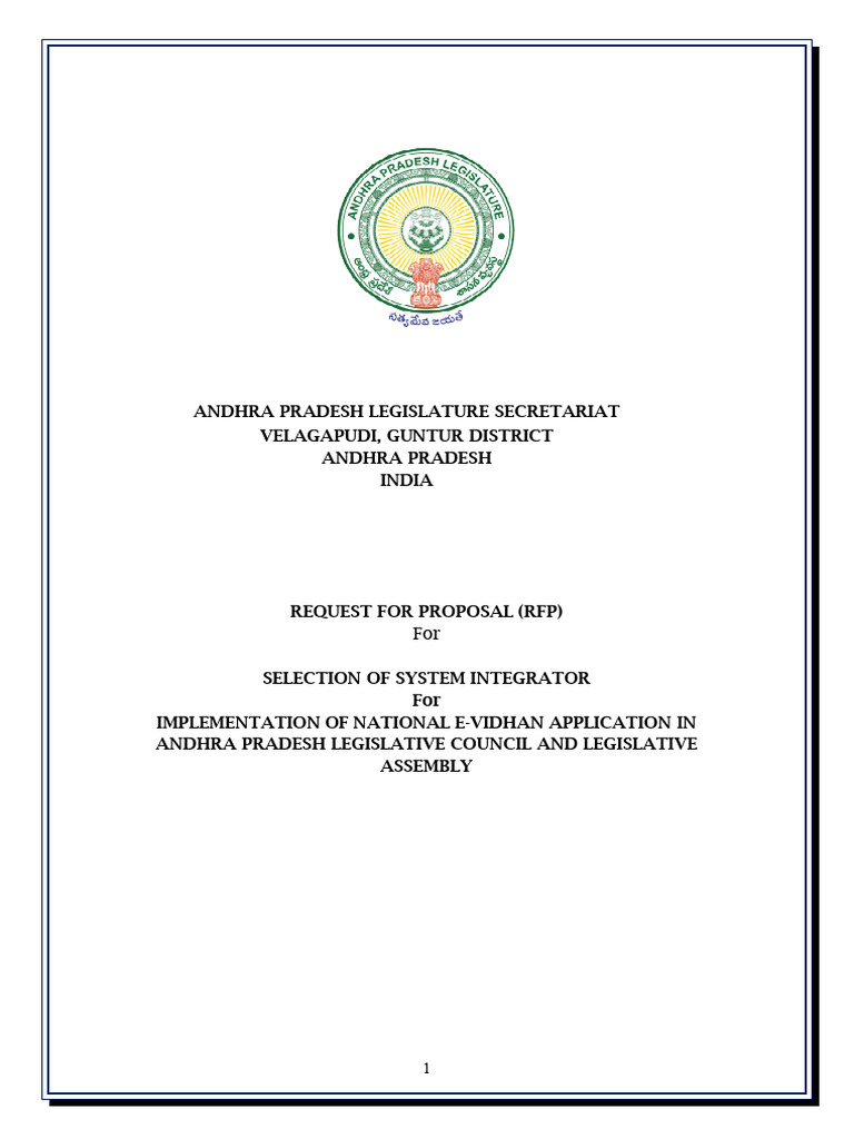 Rfp+Document 18092025 | PDF | Request For Proposal | Computer Network