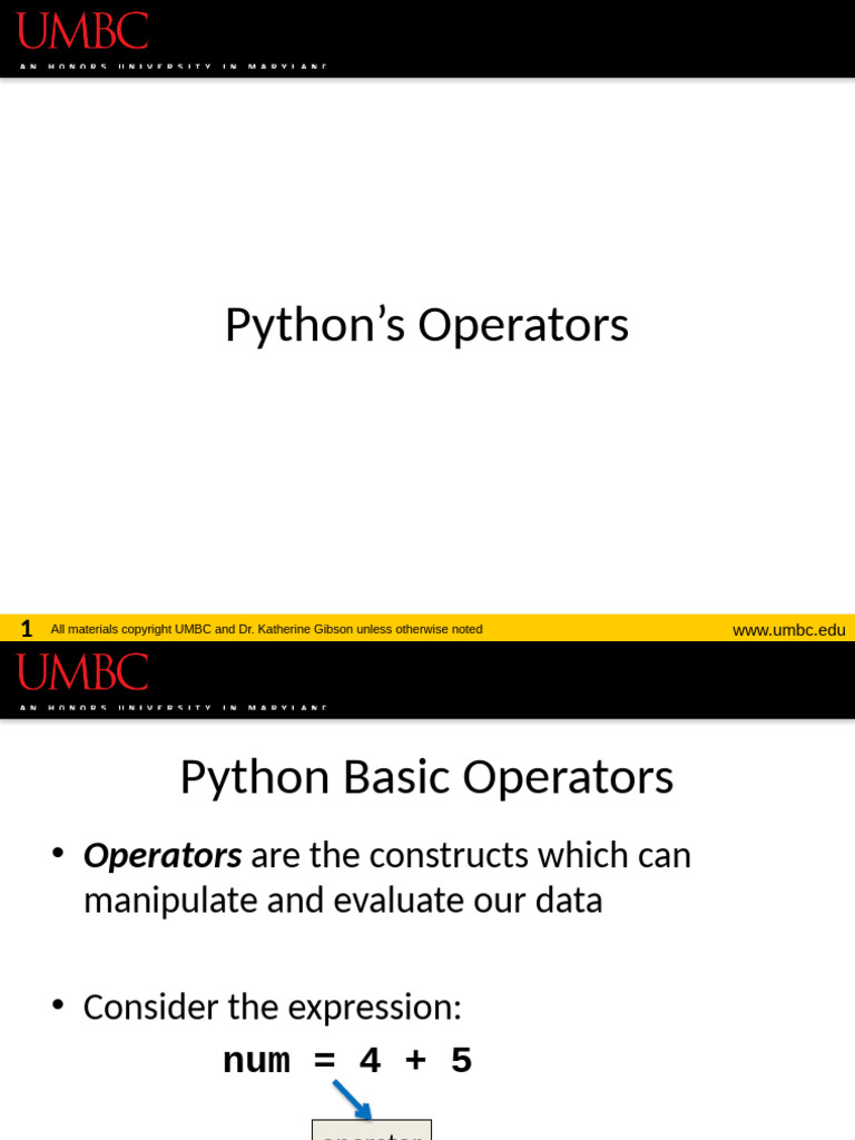 CMSC 201 - Lec03 - Operators | PDF | Boolean Data Type | Multiplication