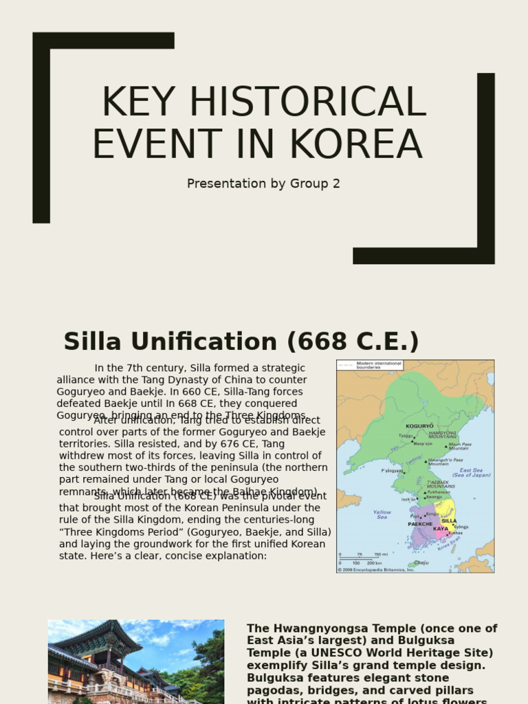 Key Historical Event in Korea (Presentation Mapeh) | PDF | Korea | East ...