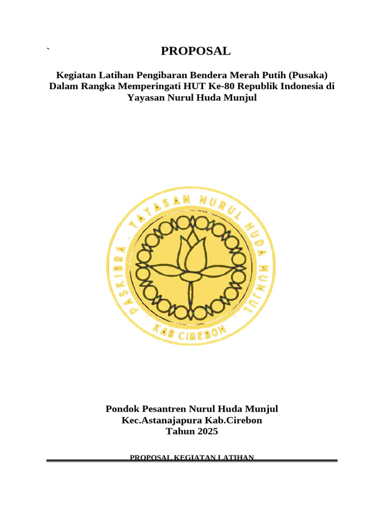 proposl paskibra 2025 | PDF
