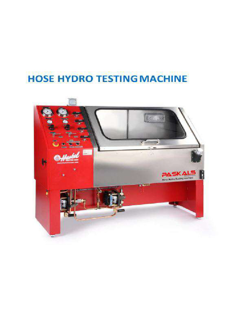 Hydraulic Hose Test Bench Design | PDF