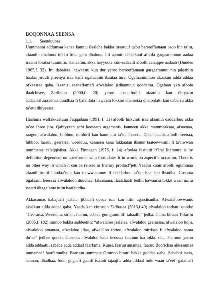 Barreeffama Prioposaala Zawudee | PDF