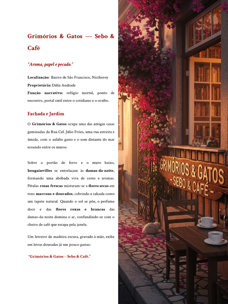 Grimórios & Gatos - Sebo & Café | PDF | Gatos