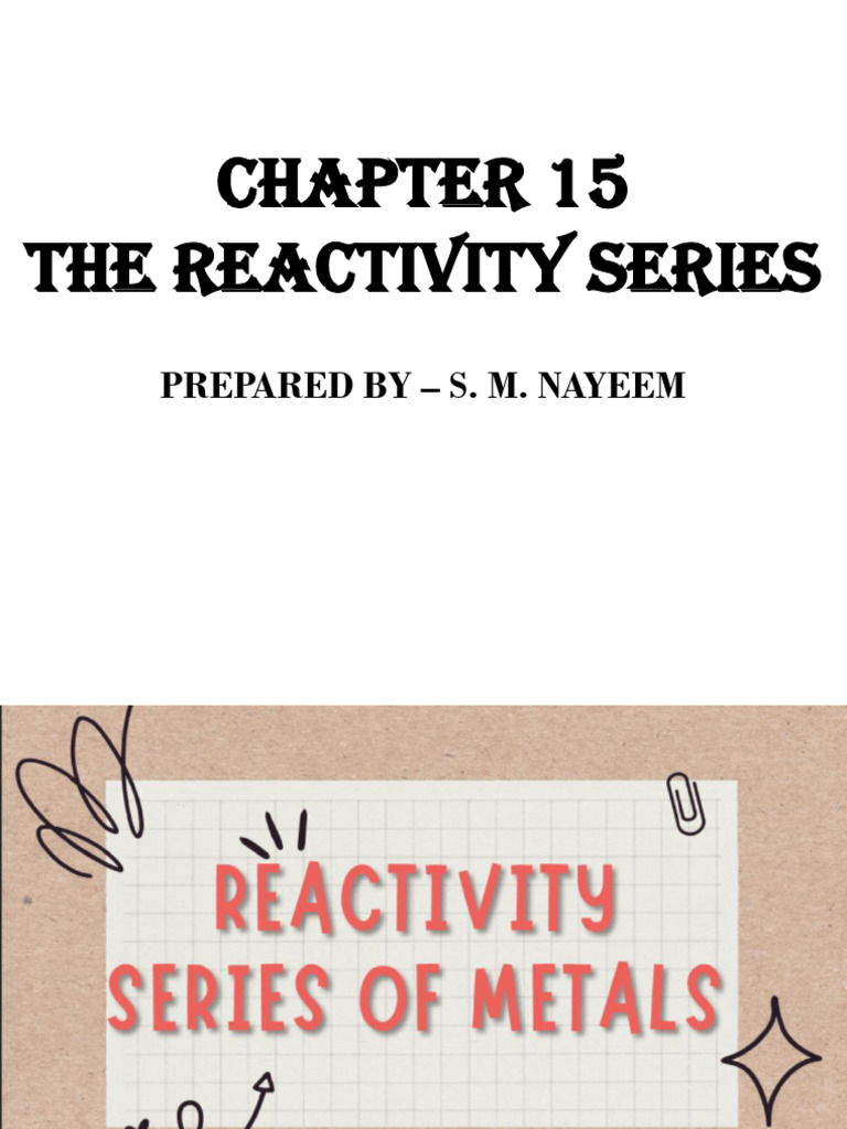 Understanding the Reactivity Series of Metals | PDF | Rust | Iron