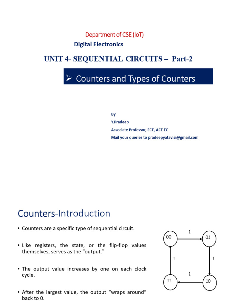 DE-U4-Counters and Types of Counters | PDF | Electrical Engineering ...