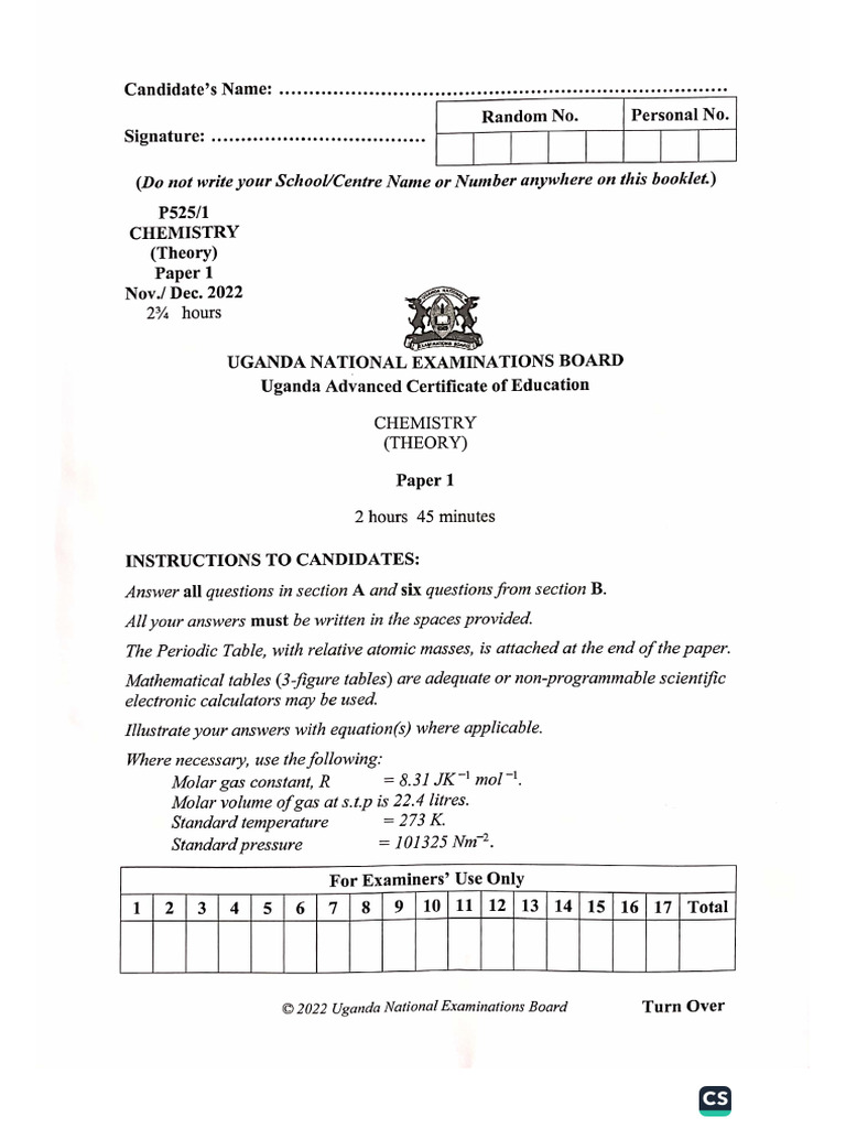 Uace Chem1 2022 - 241028 - 120621 | PDF