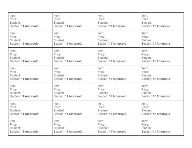 Swap Meet Labels-1 | PDF