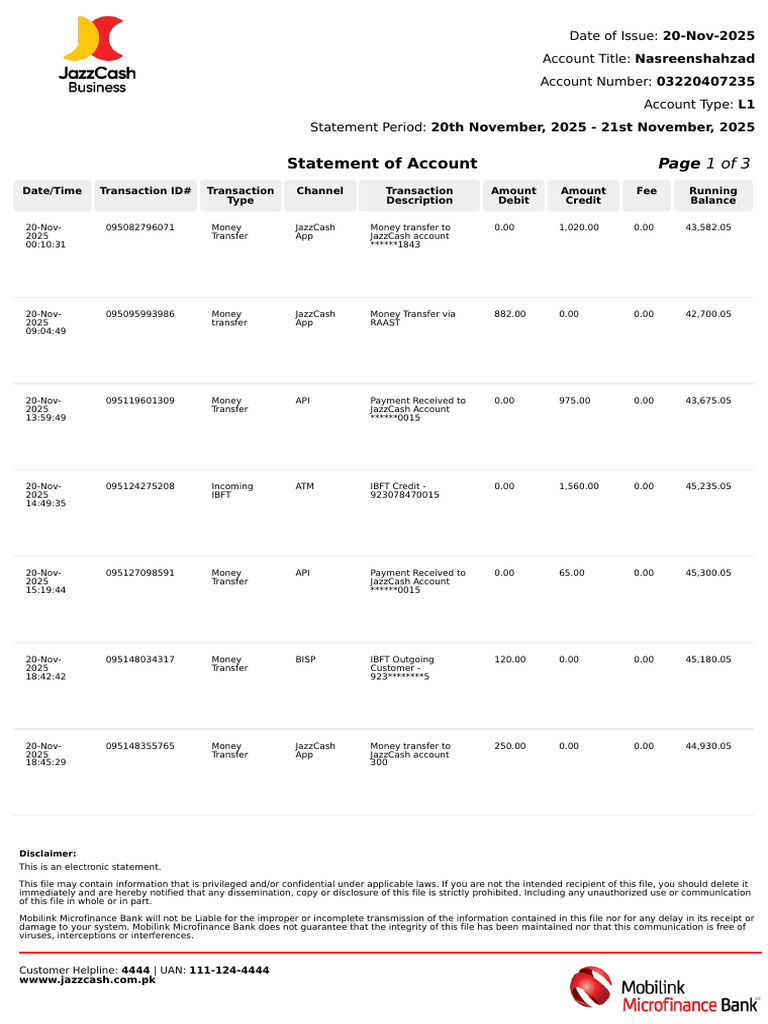 Account Statement | PDF | Debit Card | Wire Transfer