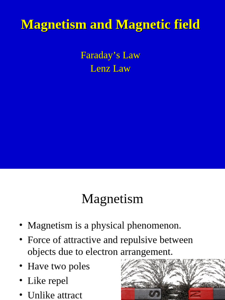 Magnetism - MF - Faraday's Law | PDF | Electromagnetic Induction ...