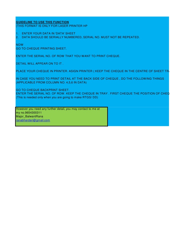 HP Laser Cheque Printing Guide | PDF