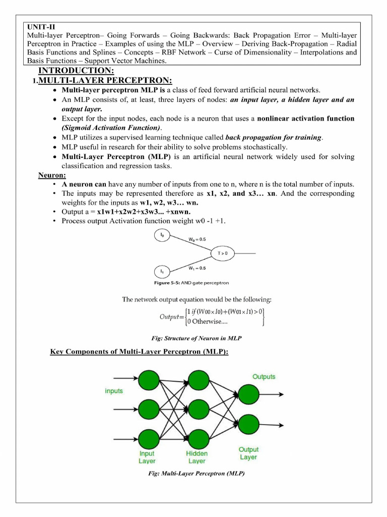 ML Unitt 2 | PDF