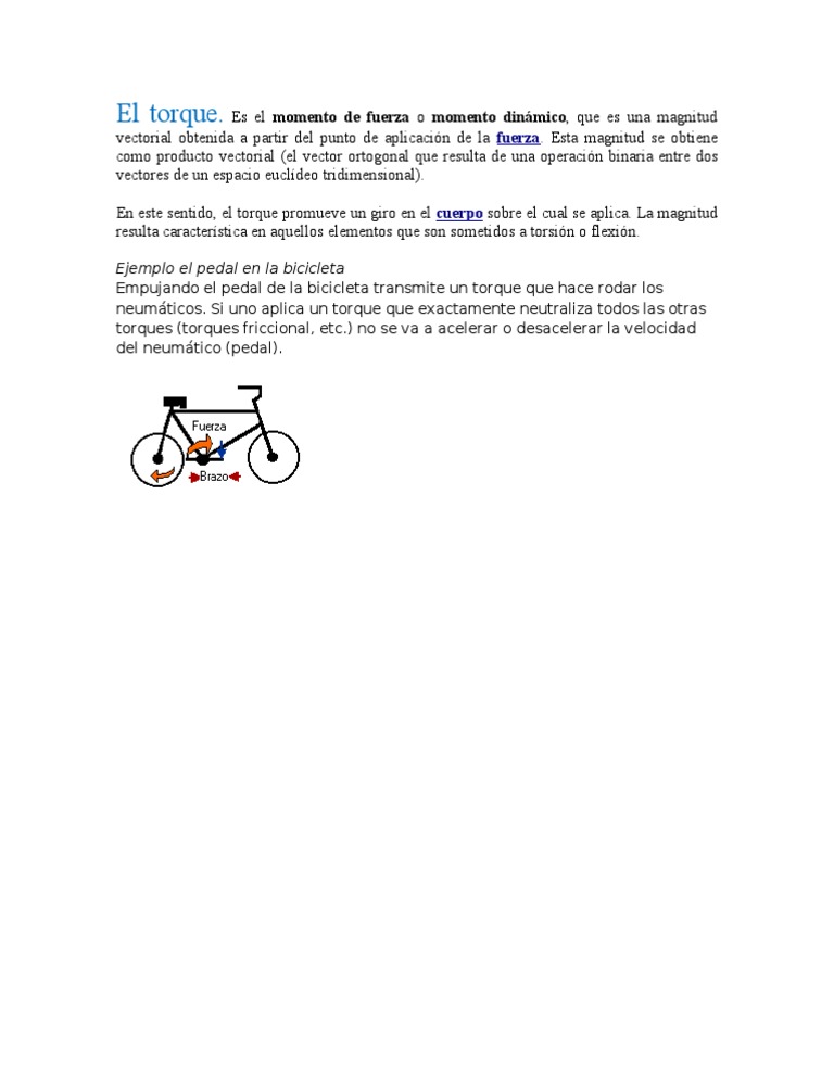 El Torque | PDF | Métodos y materiales de enseñanza | Ciencia y matemáticas