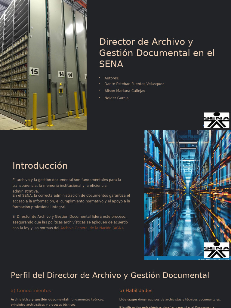 Director de Archivo y Gestion Documental en El SENA2 | PDF | Gestión de registros | Archivo