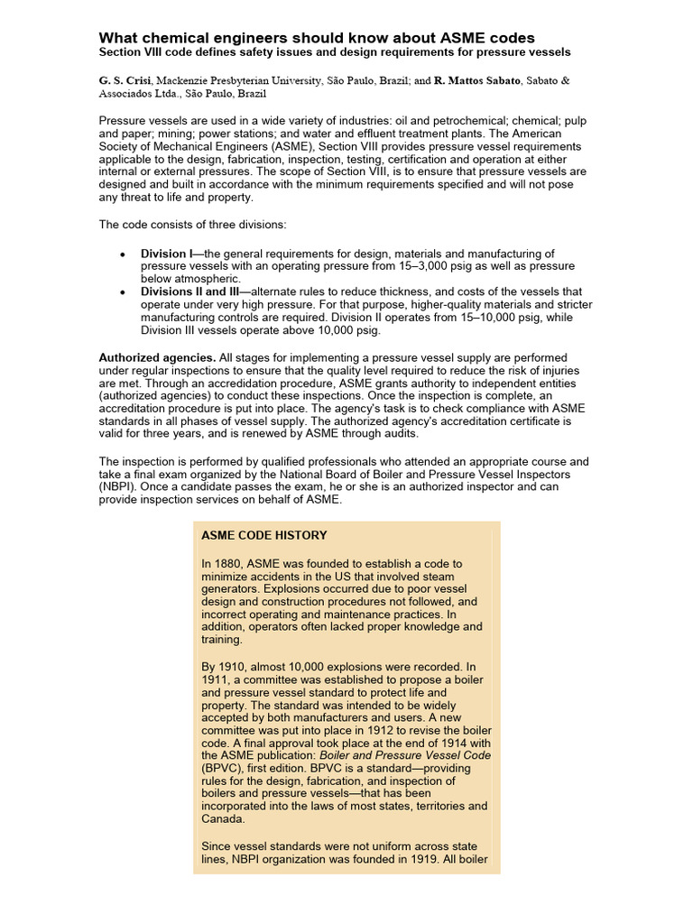 ASME Section VIII for Pressure Vessels | PDF | Mechanical Engineering