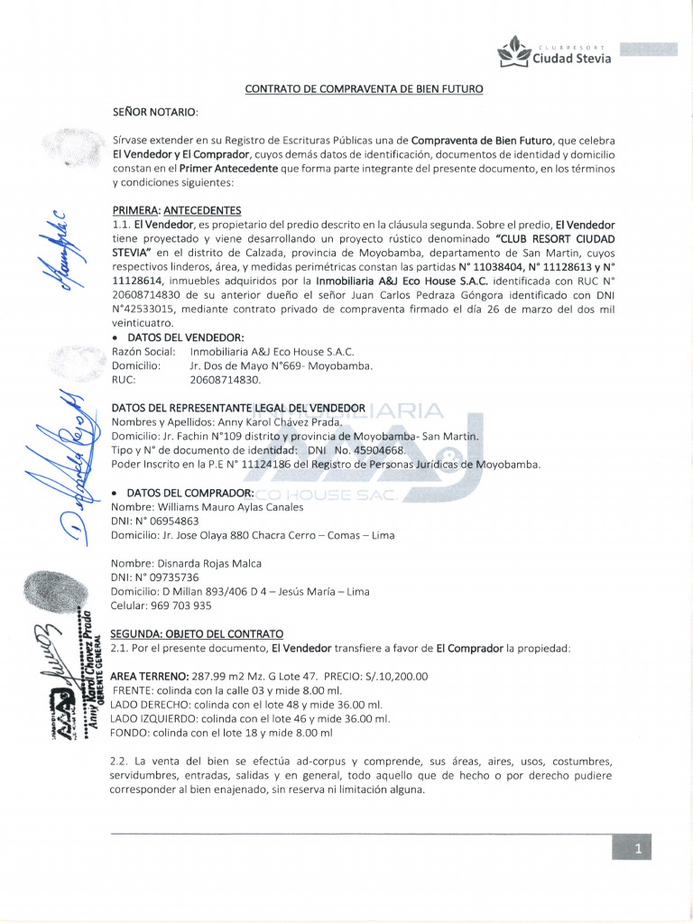 Williams Aylas y Disnarda Rojas (G 47) | PDF