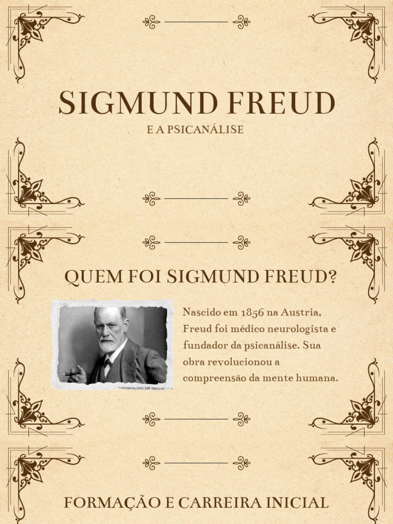 Sigmund Freud e a Psicanálise: Legado e Teorias | PDF