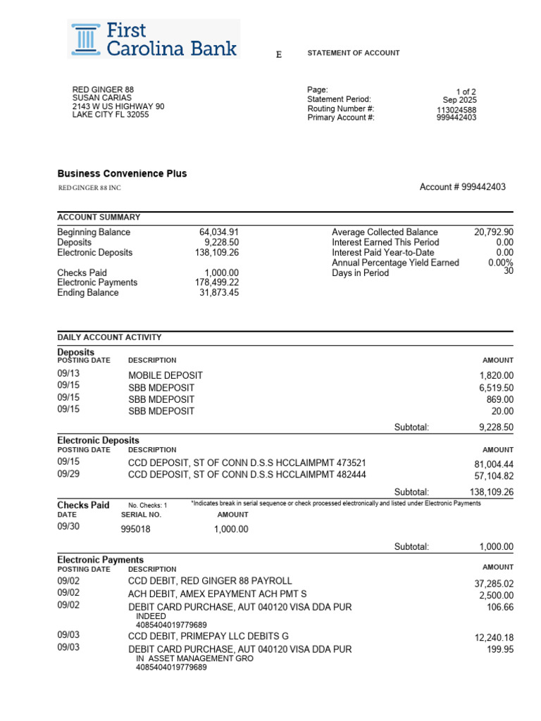 FCB Sept Yong 2403 | PDF | Debit Card | Payments