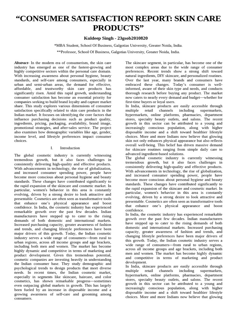 Research Paper Word | PDF | Brand | Consumer Behaviour