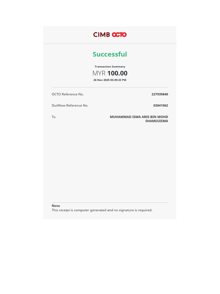 Cimb Octo My-227939840 | PDF