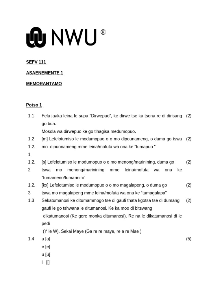 Setswana Language Teaching Guide | PDF