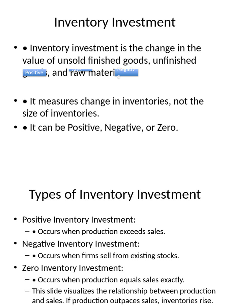 Expanded Inventory Investment Deck | PDF