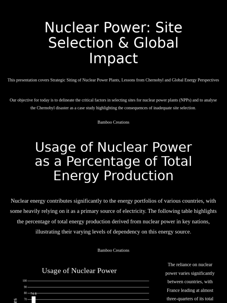 Nuclear Power Site Selection Insights | PDF | Chernobyl Disaster ...