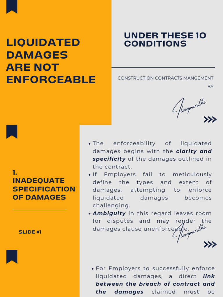 Unenforceable LDs | PDF | Liquidated Damages | Damages