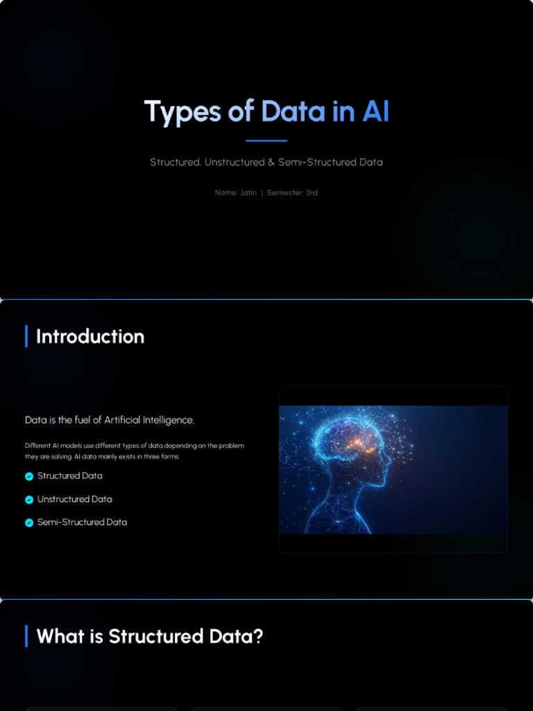 Types of Data in AI | PDF