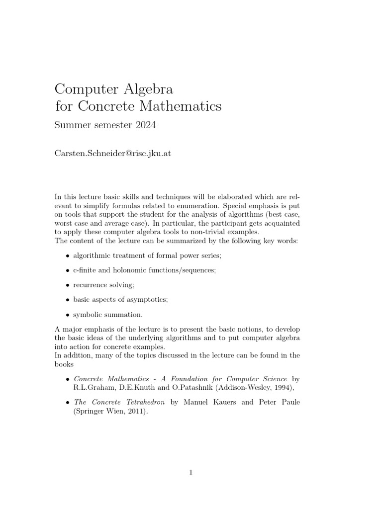 Lecture Notes | PDF | Recurrence Relation | Mathematics