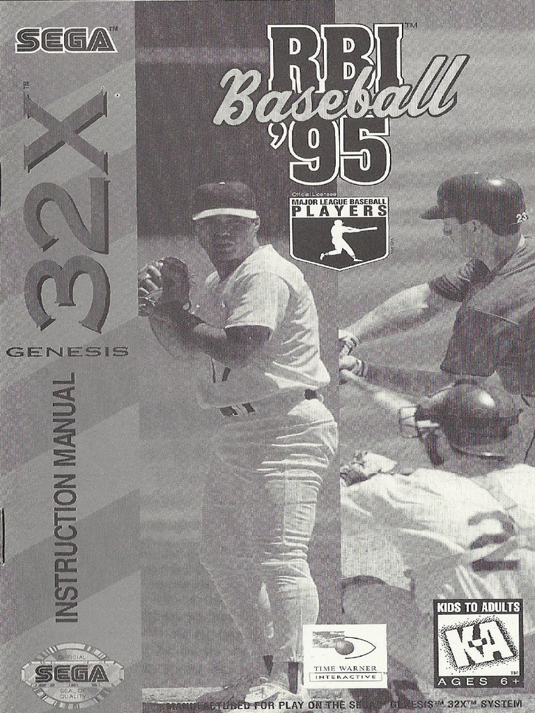 RBI Baseball - 95 (USA) - Manual | PDF