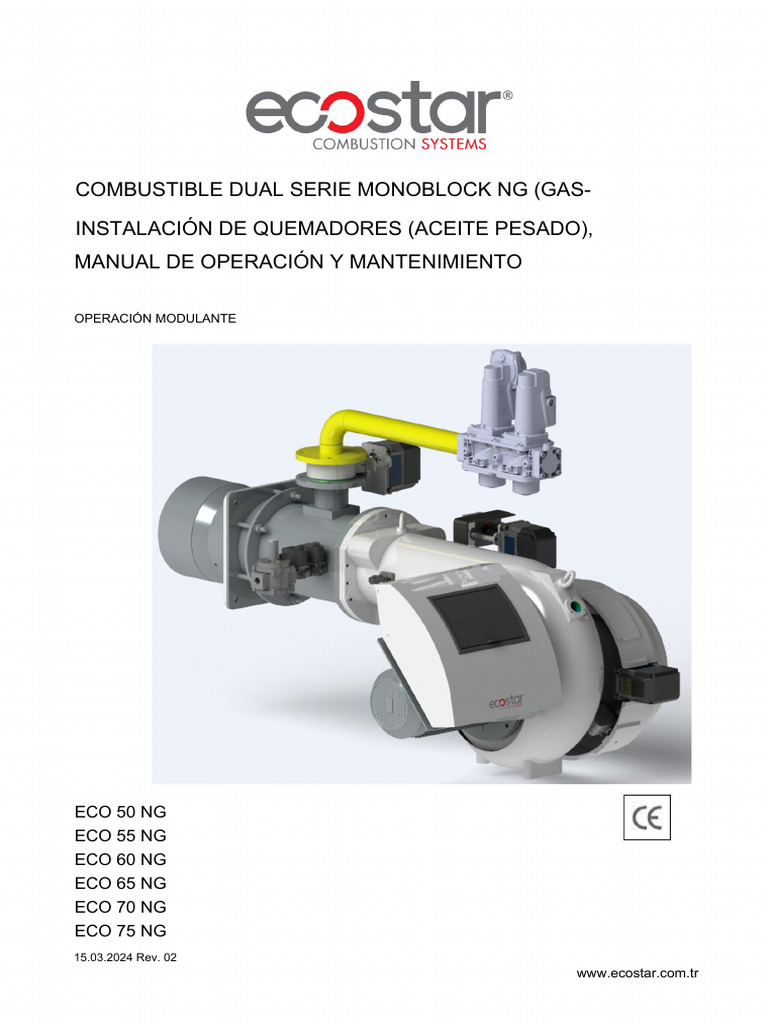 Manual de Instalación y Mantenimiento de Quemadores NG | PDF | Termostato