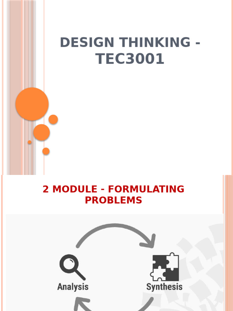 Design Thinking - 2, 3 Module | PDF | Brainstorming | Design Thinking