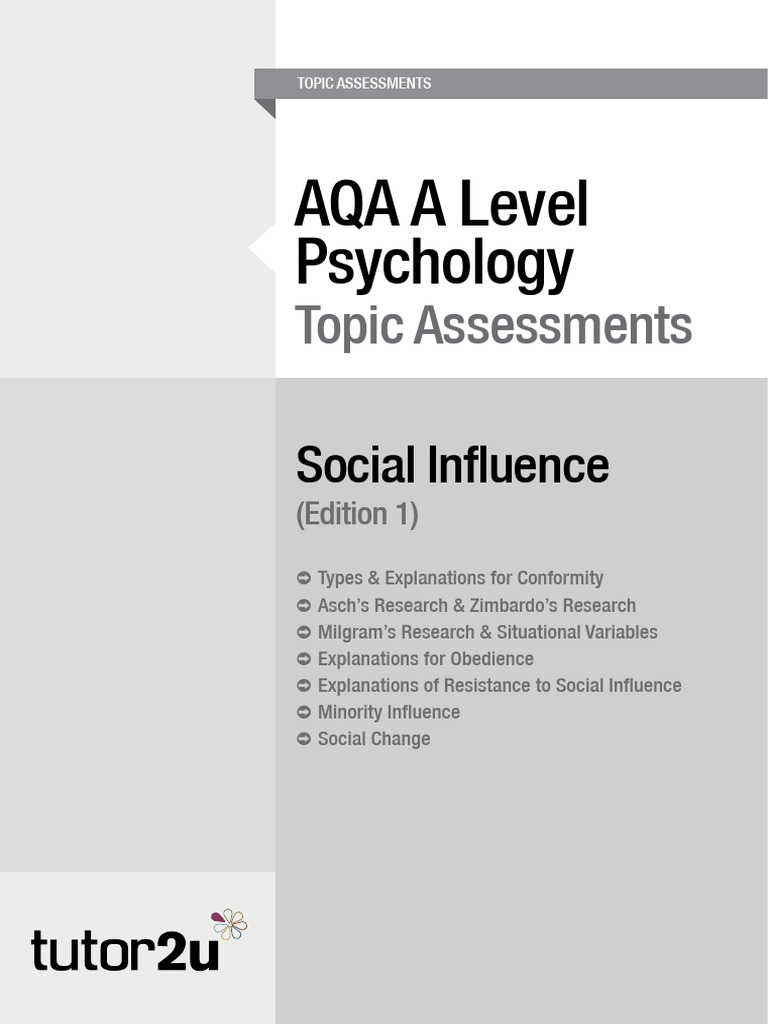 Social Influence Exam Style Questions | PDF | Conformity | Group Processes