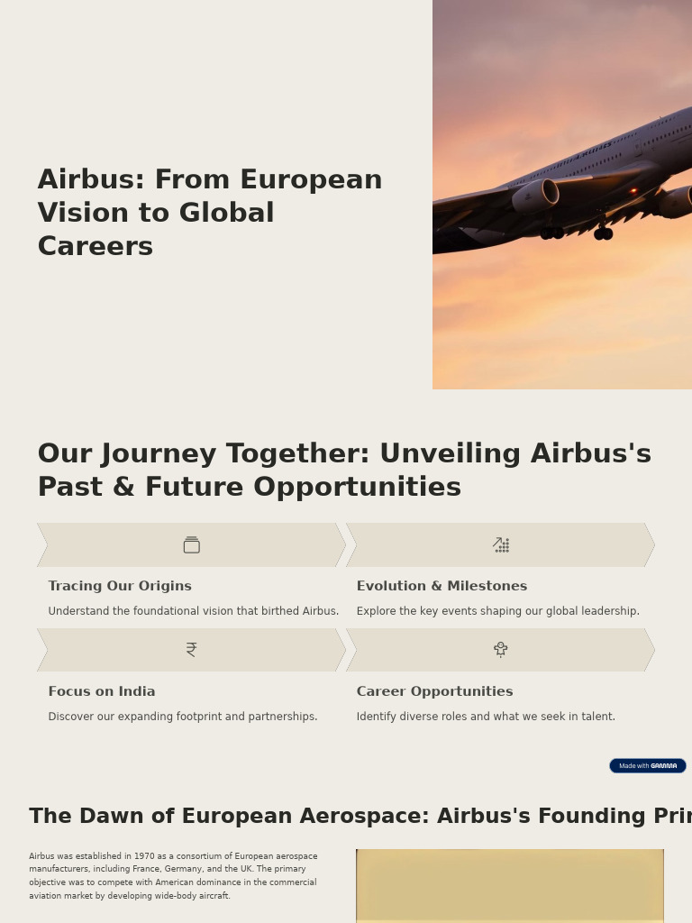 Airbus From European Vision To Global Careers | PDF | Airbus | Aircraft