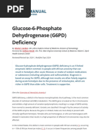 G6PD Deficiency Medicines Safety - UpToDate | PDF | Drugs | Clinical ...