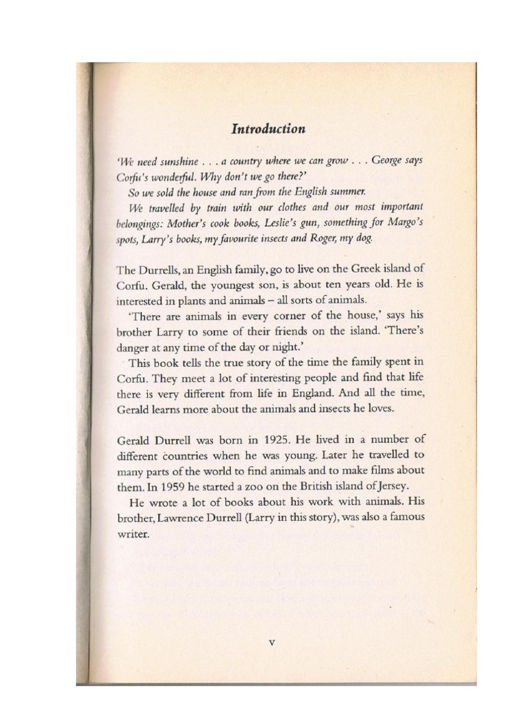 My Family and Other Animals | PDF