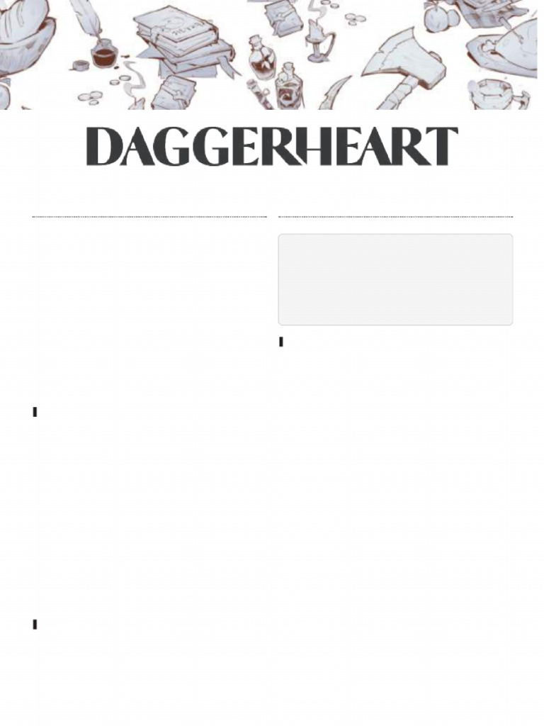 One Shot Adventure Quickstart Daggerheart | PDF | Vida | Física