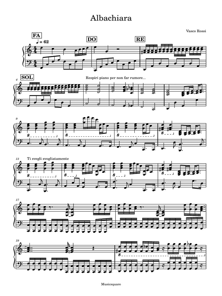 Alba Chiara | PDF | Songs Written | Italian Language Works