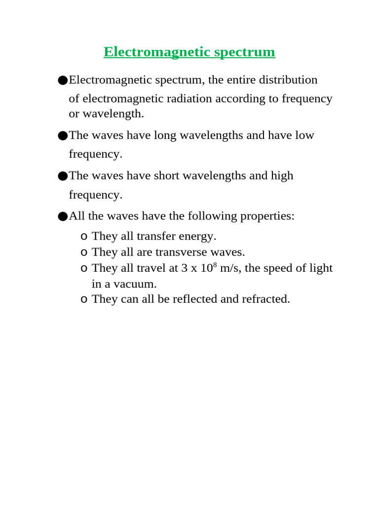 Electromagnetic Spectrum | PDF