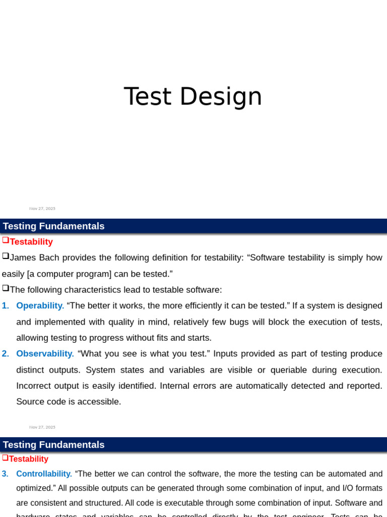 25-Testing Fundamentals Test Plan Test Design Test Execution Reviews-10 ...