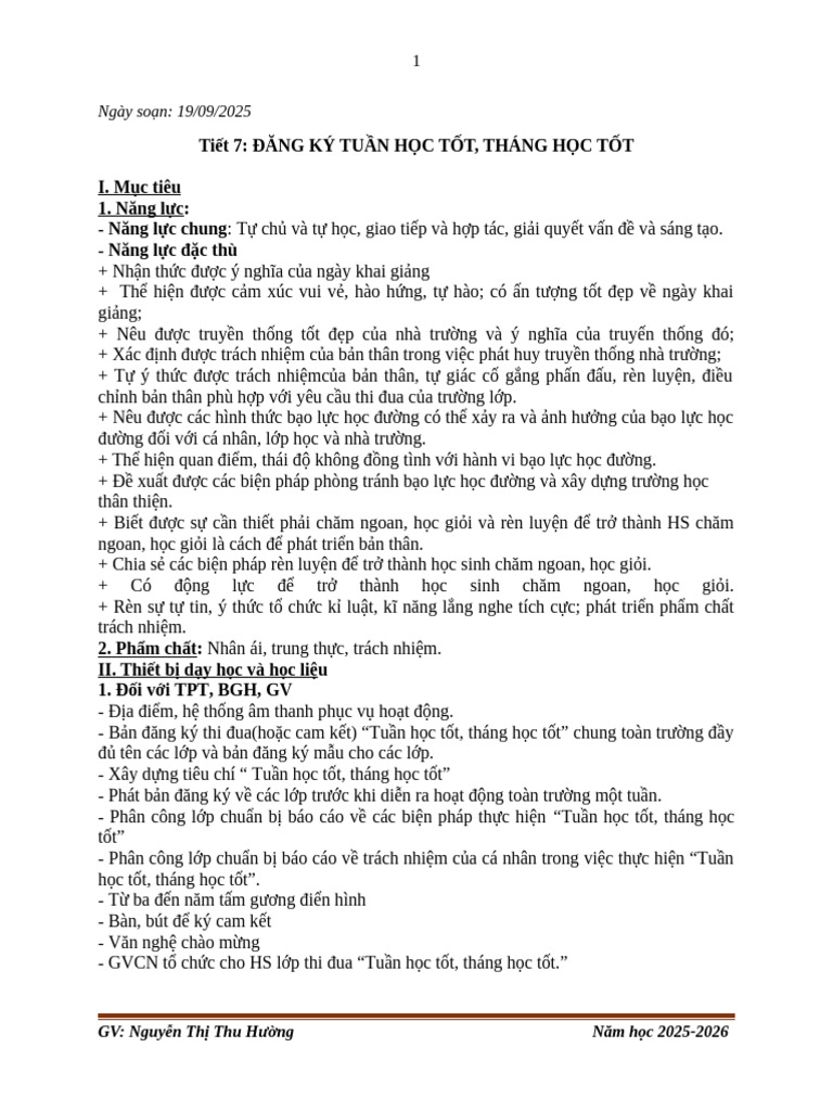 SHDC 6 Tuần 3 | PDF