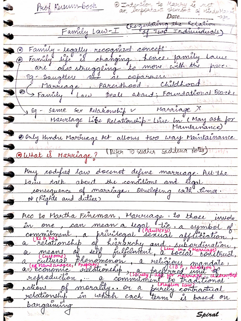 Fam Law Notes | PDF
