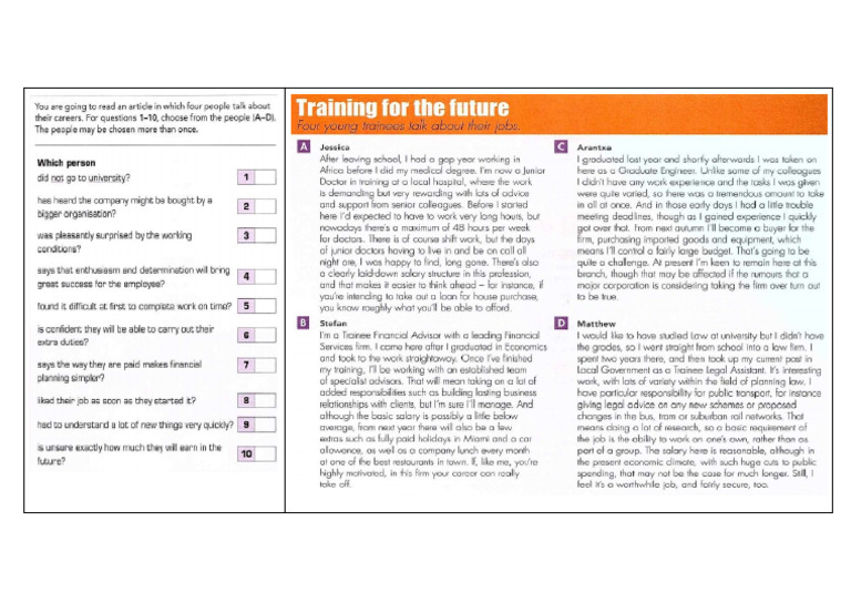 B2 Reading Part 7 Book | PDF